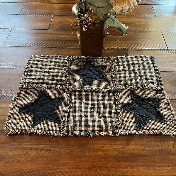 Primitive Rag Quilt - Etsy