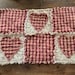 New Primitive Rag Quilt Blue Red Plaid 4th of July Americana Placemat ...