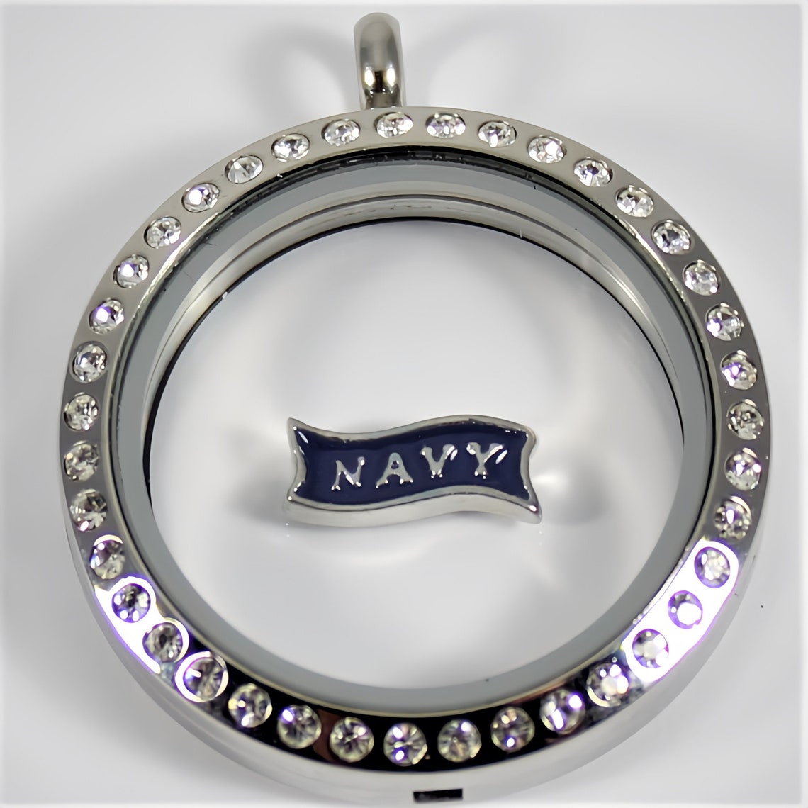 Military Banner Floating Charm for Glass Locket - Etsy