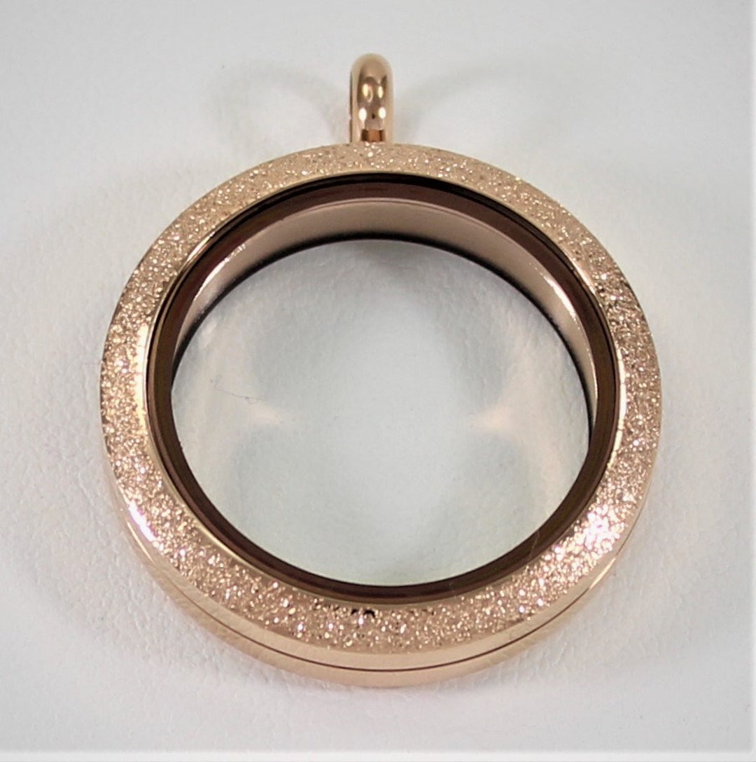 30mm Floating Locket / Glass Locket / Memory Locket Sparkle Pendant ...
