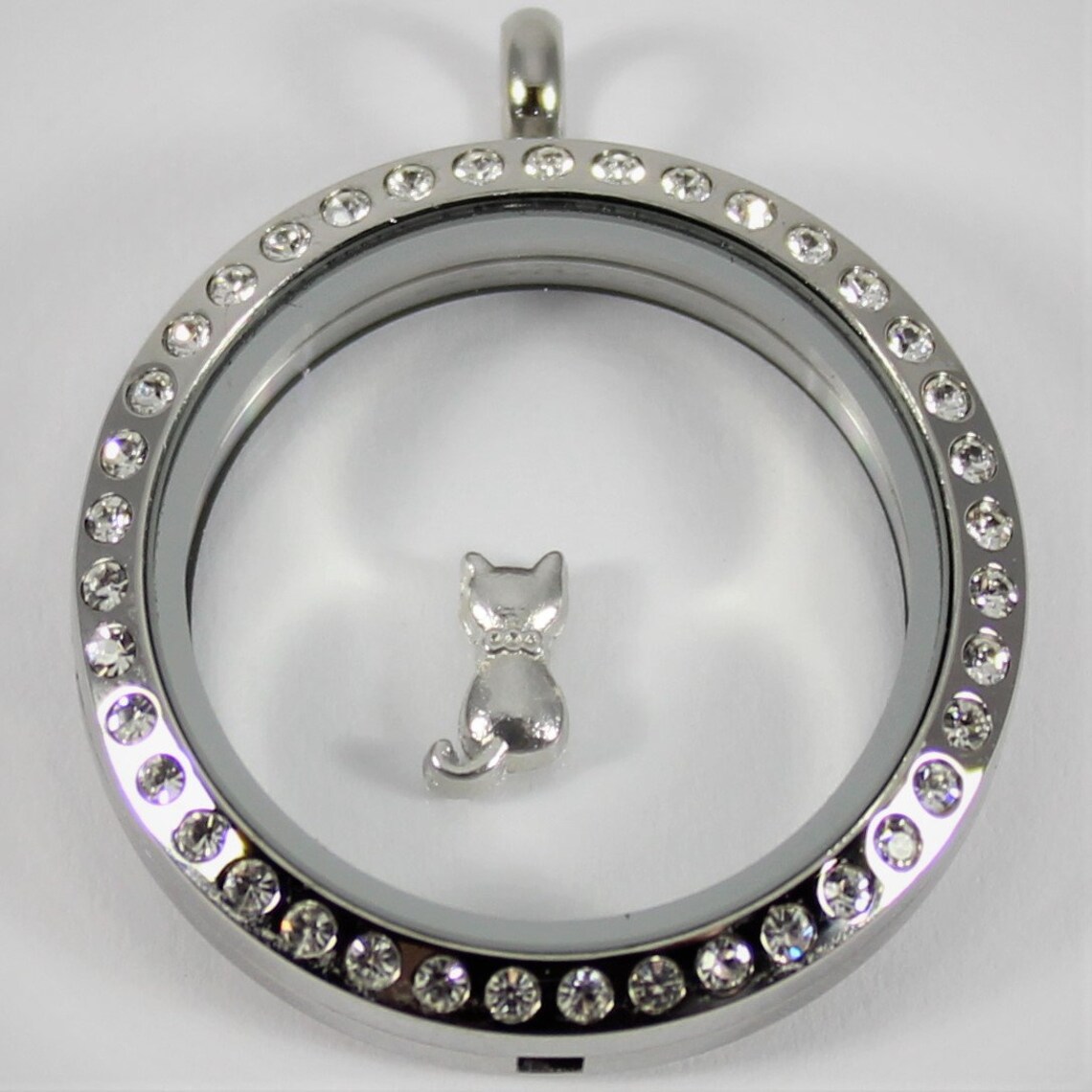 Cat Floating Charm for Glass Locket - Etsy