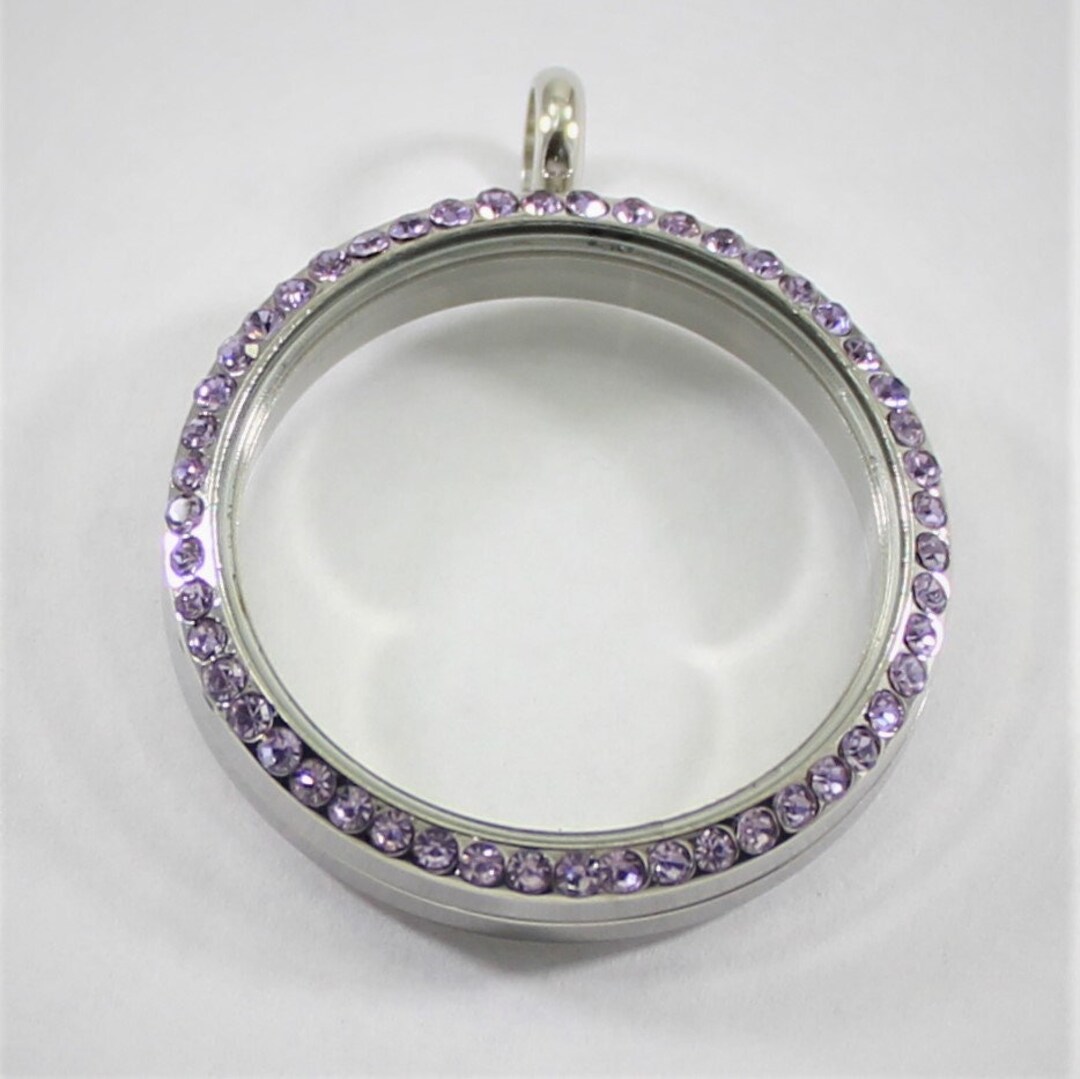 30mm Floating Locket / Glass Locket / Memory Locket Pendant Stainless ...