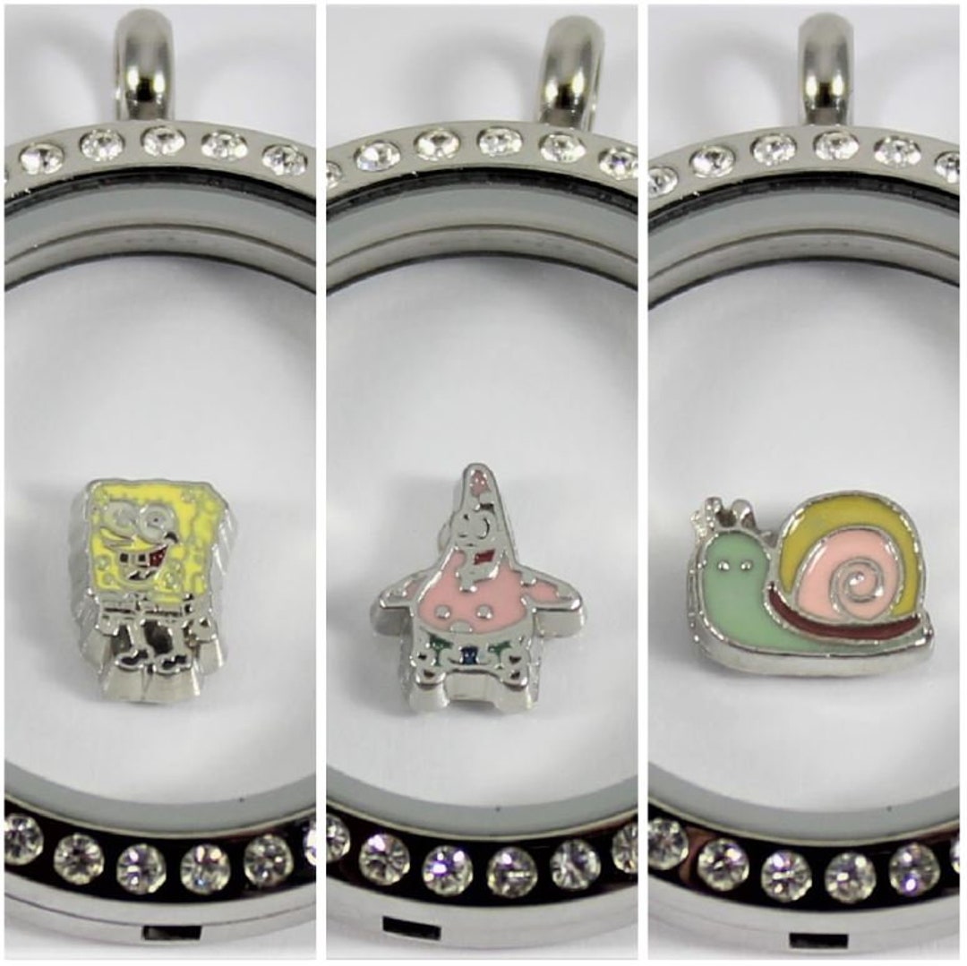 Spongebob Floating Charm for Glass Locket - Etsy