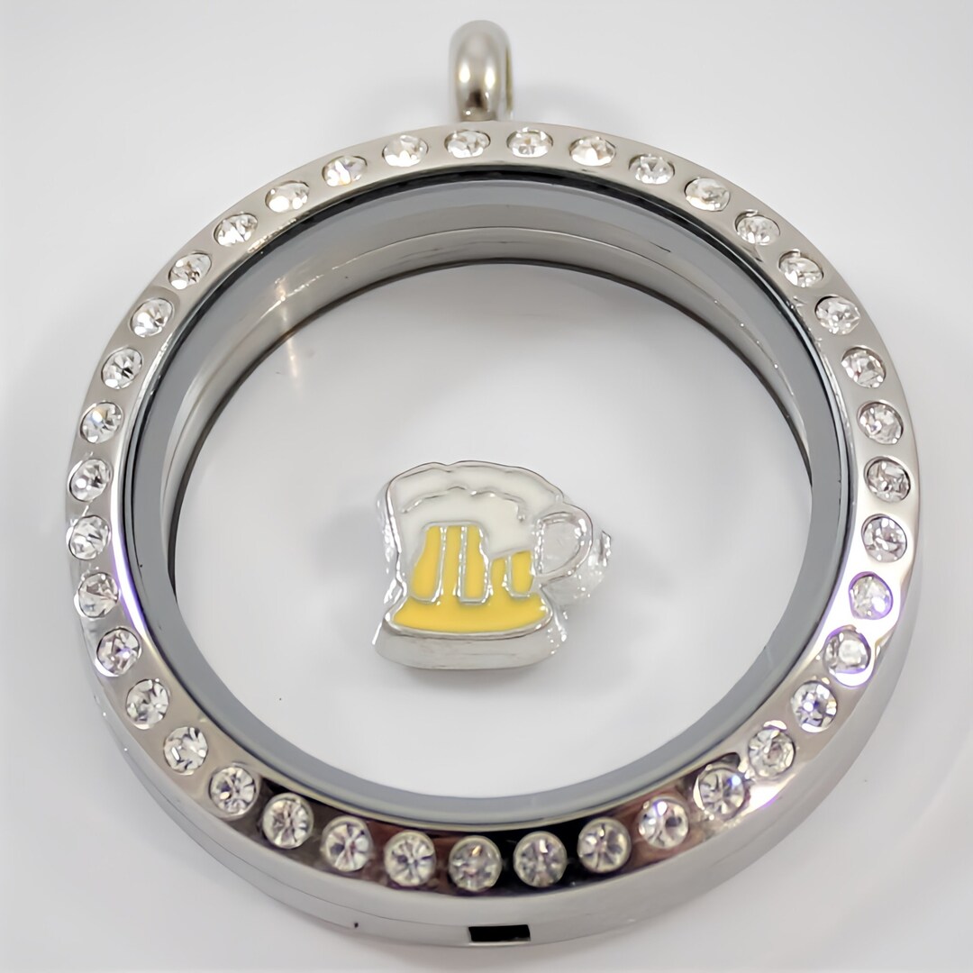 Beer Mug Floating Charm for Glass Locket - Etsy