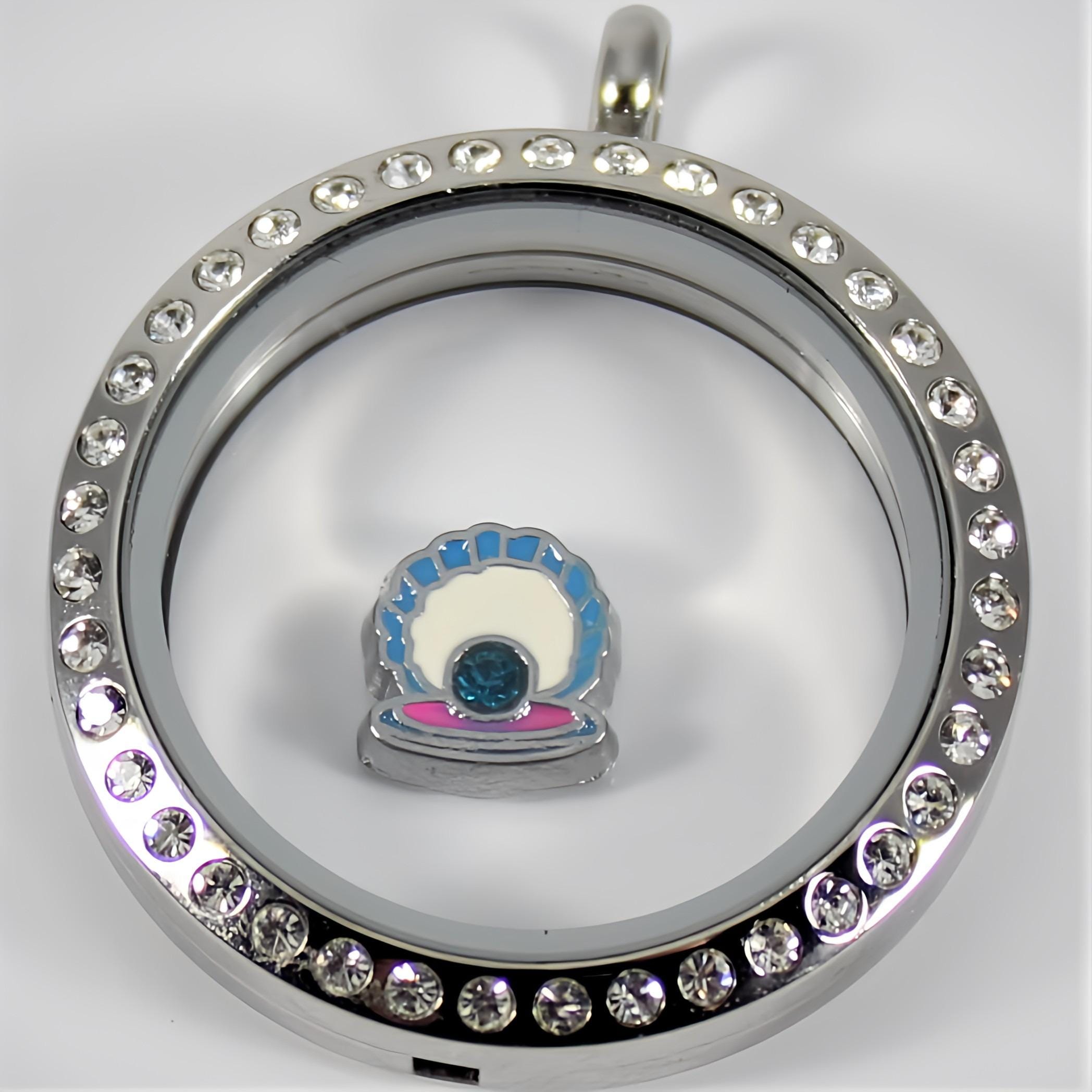 Clam Shell Floating Charm for Glass Locket - Etsy