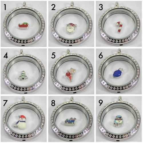 Christmas Light Bulb Floating Charm for Floating Lockets-red - Etsy