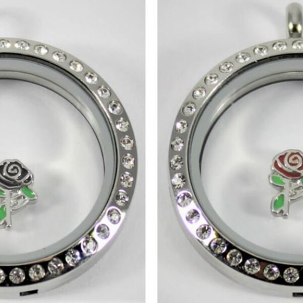 Red Rose Charm - Etsy