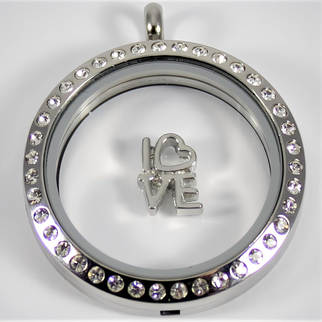Love Floating Charm for Glass Locket - Etsy