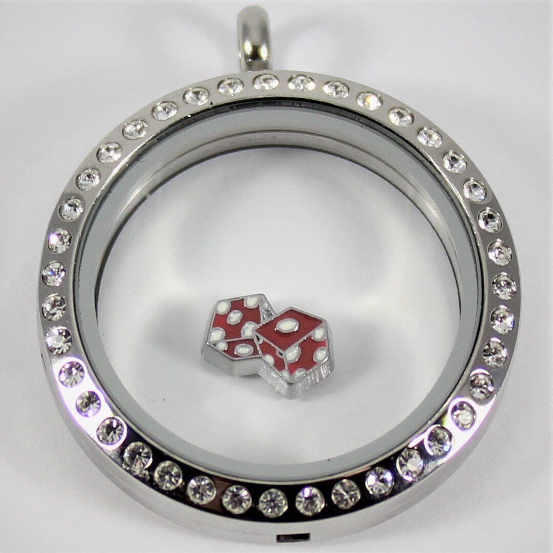 Dice Floating Charm for Glass Locket - Etsy