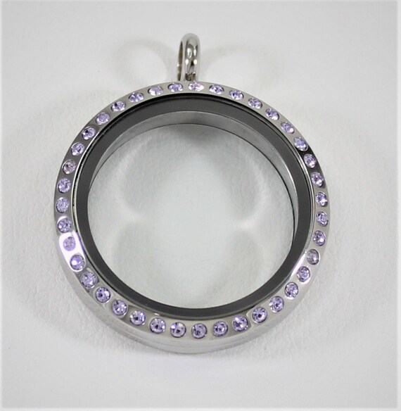 30mm Floating Locket / Glass Locket / Memory Locket Pendant | Etsy