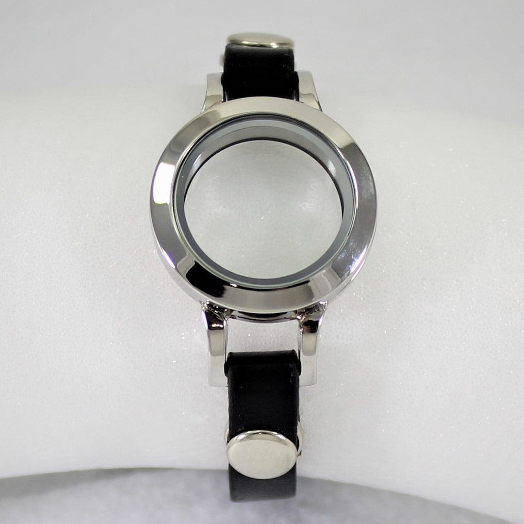 25mm Floating Locket Watch Band Bracelet / Glass Locket / Memory Locket ...