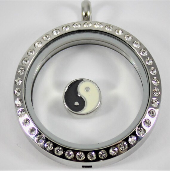 Yin-yang Floating Charm for Glass Locket | Etsy