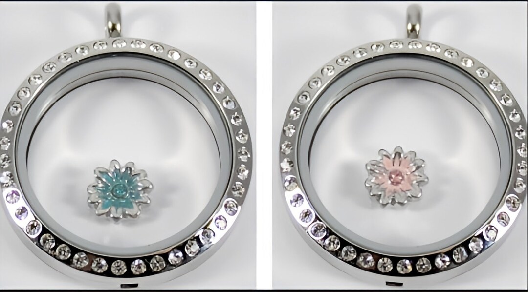 Color Burst Flower Floating Charm for Glass Locket - Etsy