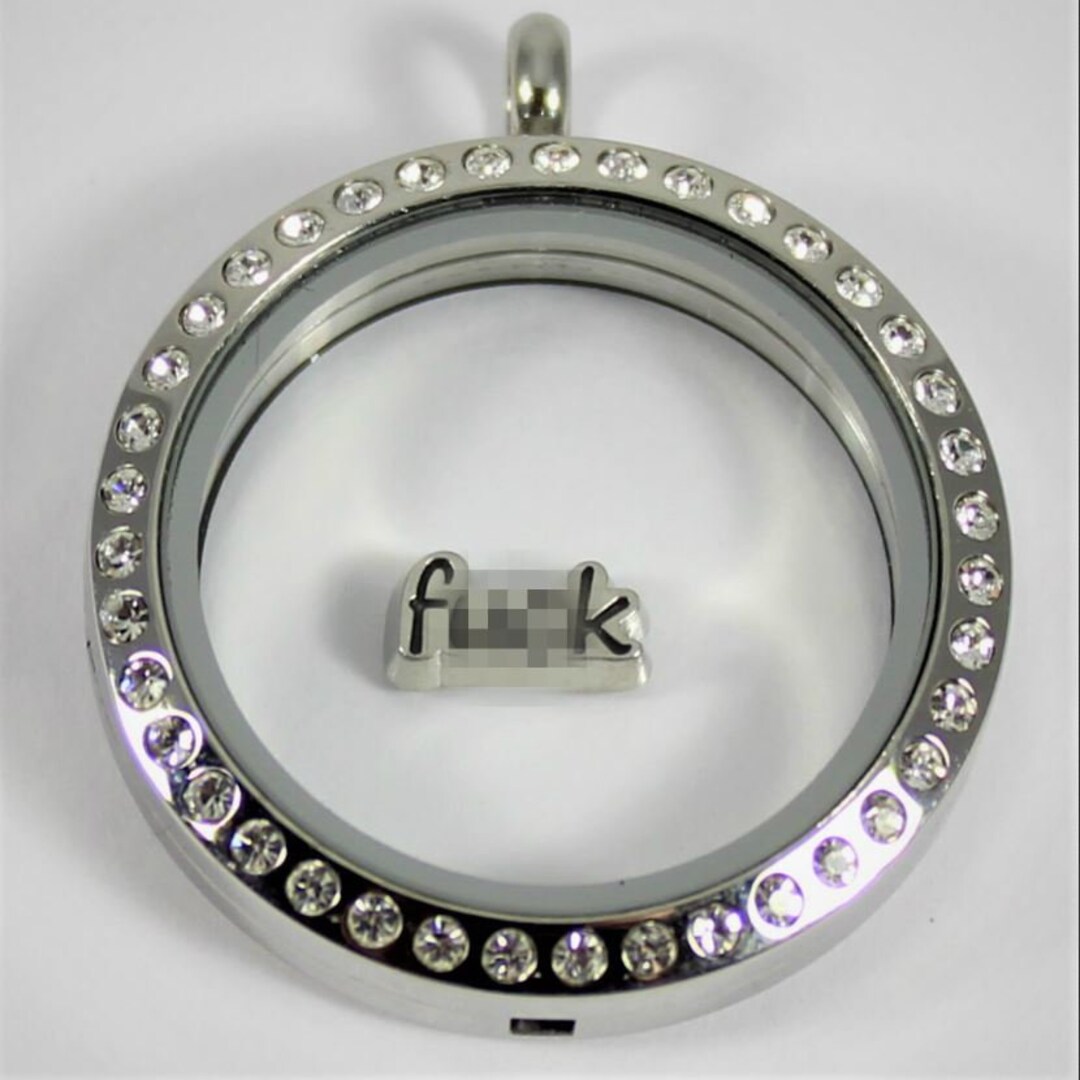 F Bomb Floating Charm for Glass Locket - Etsy