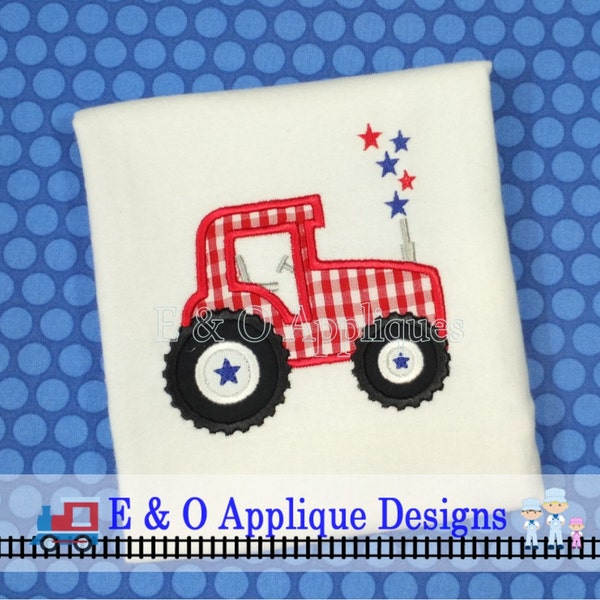 Tractor Applique - Etsy