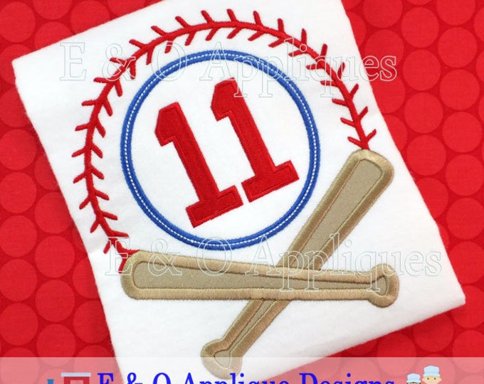 Baseball Monogram Applique Design - Baseball Applique Design - Baseball ...