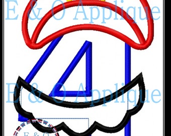 Mario Bros Inspired Birthday Design Number 5 | Etsy