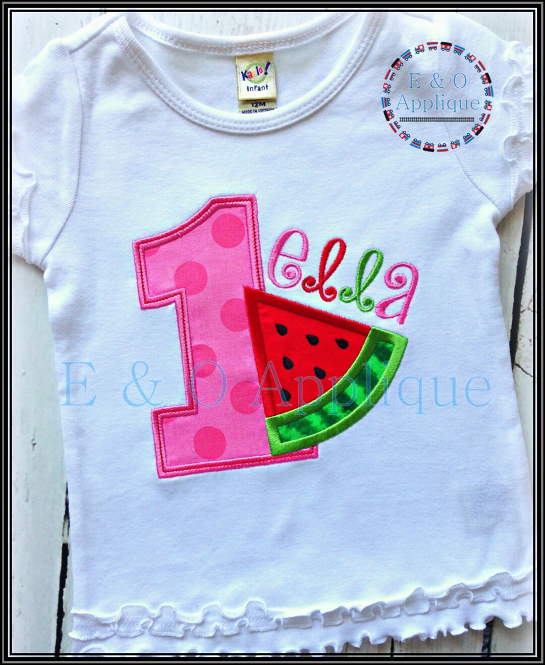 Watermelon Birthday Applique Design - Watermelon Applique - Summer ...
