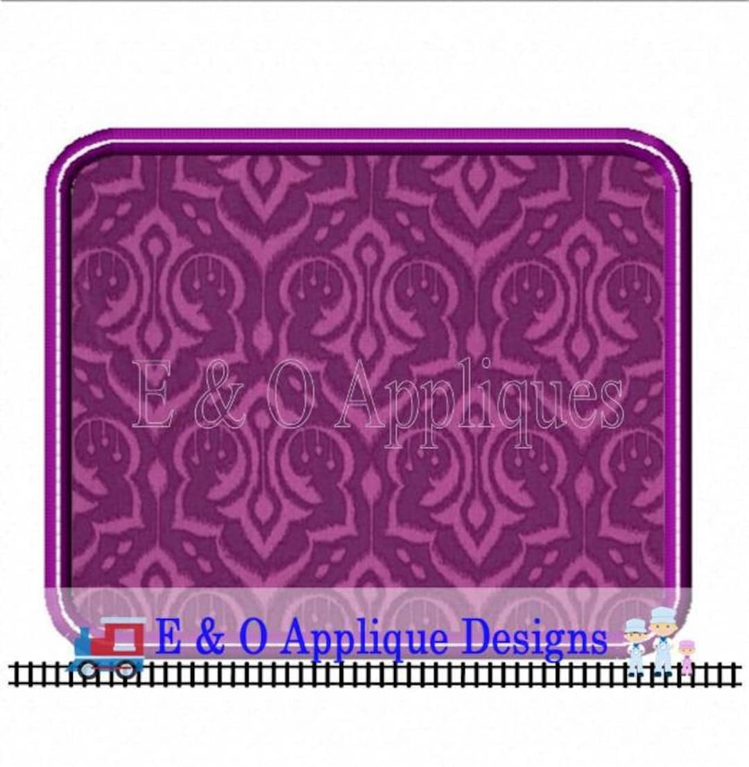 Rectangle Monogram Frame Applique Design - 5 Sizes Included - Digital ...