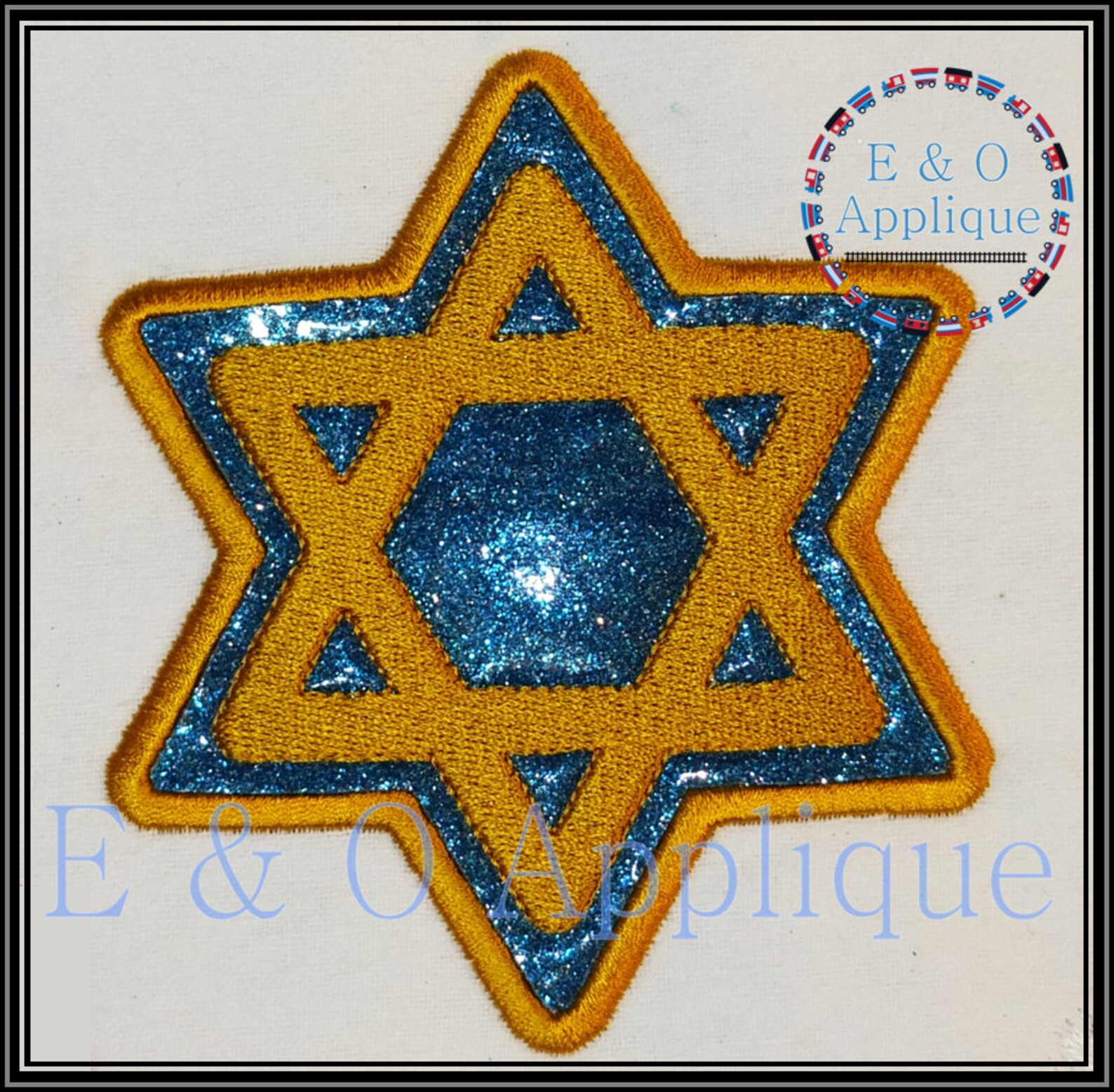Star of David Embroidery Design - Star of David Applique Design ...