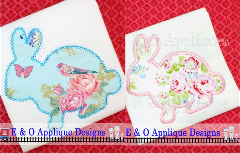Bunny Applique Design, Set, Easter Applique Design, Bunny Monogram ...
