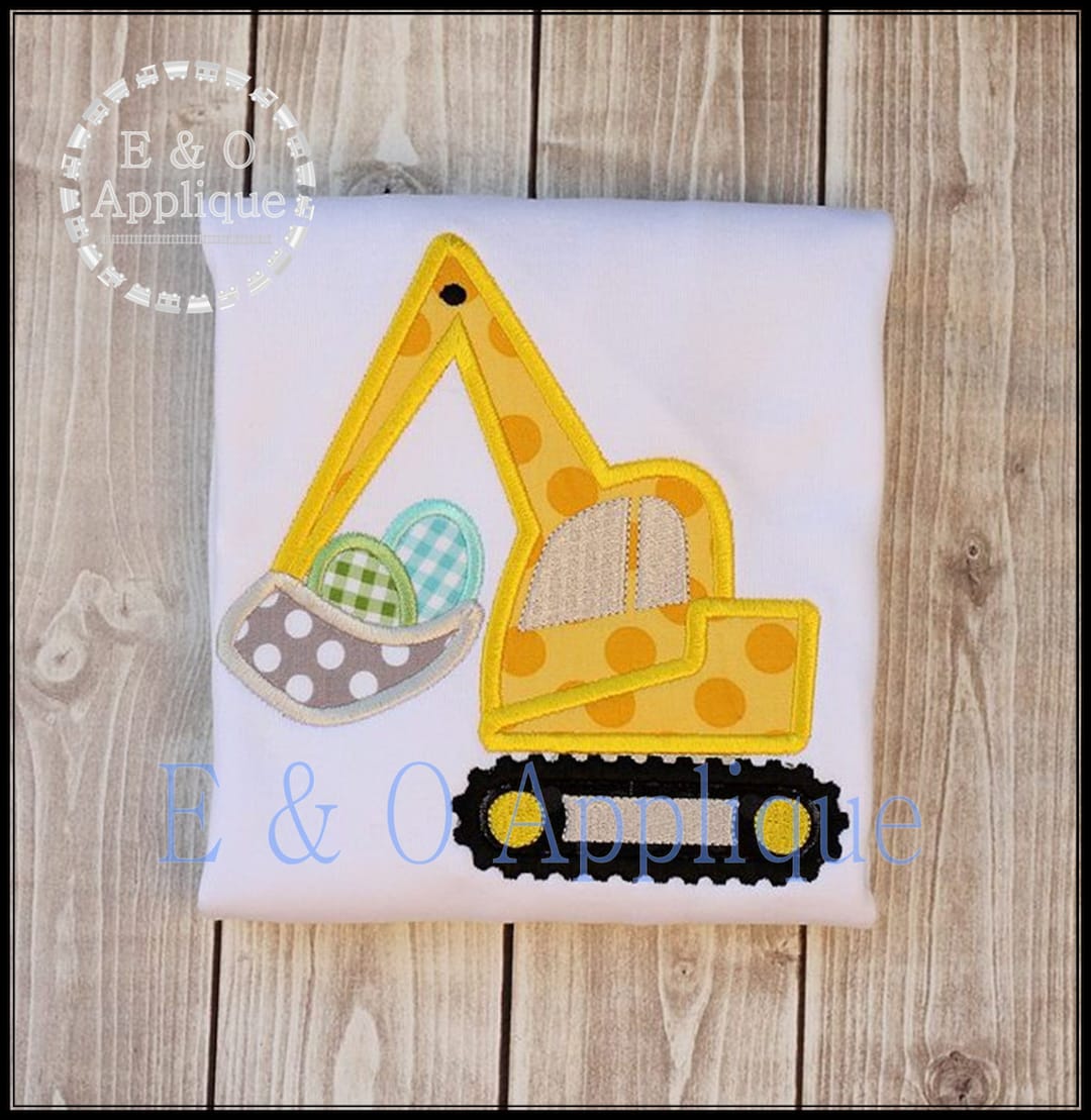 Easter Embroidery Design Digger - Easter Applique Design - Digger ...