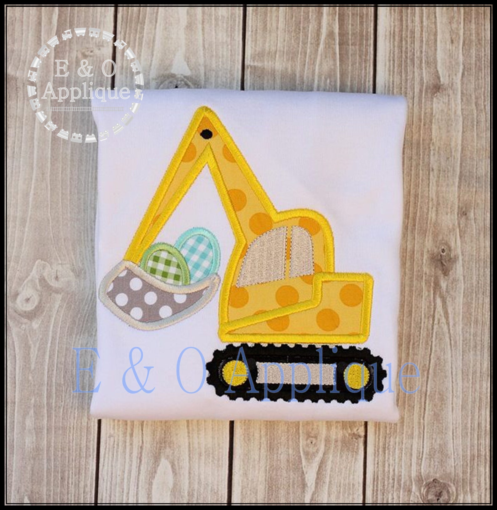 Easter Embroidery Design Digger Easter Applique Design | Etsy