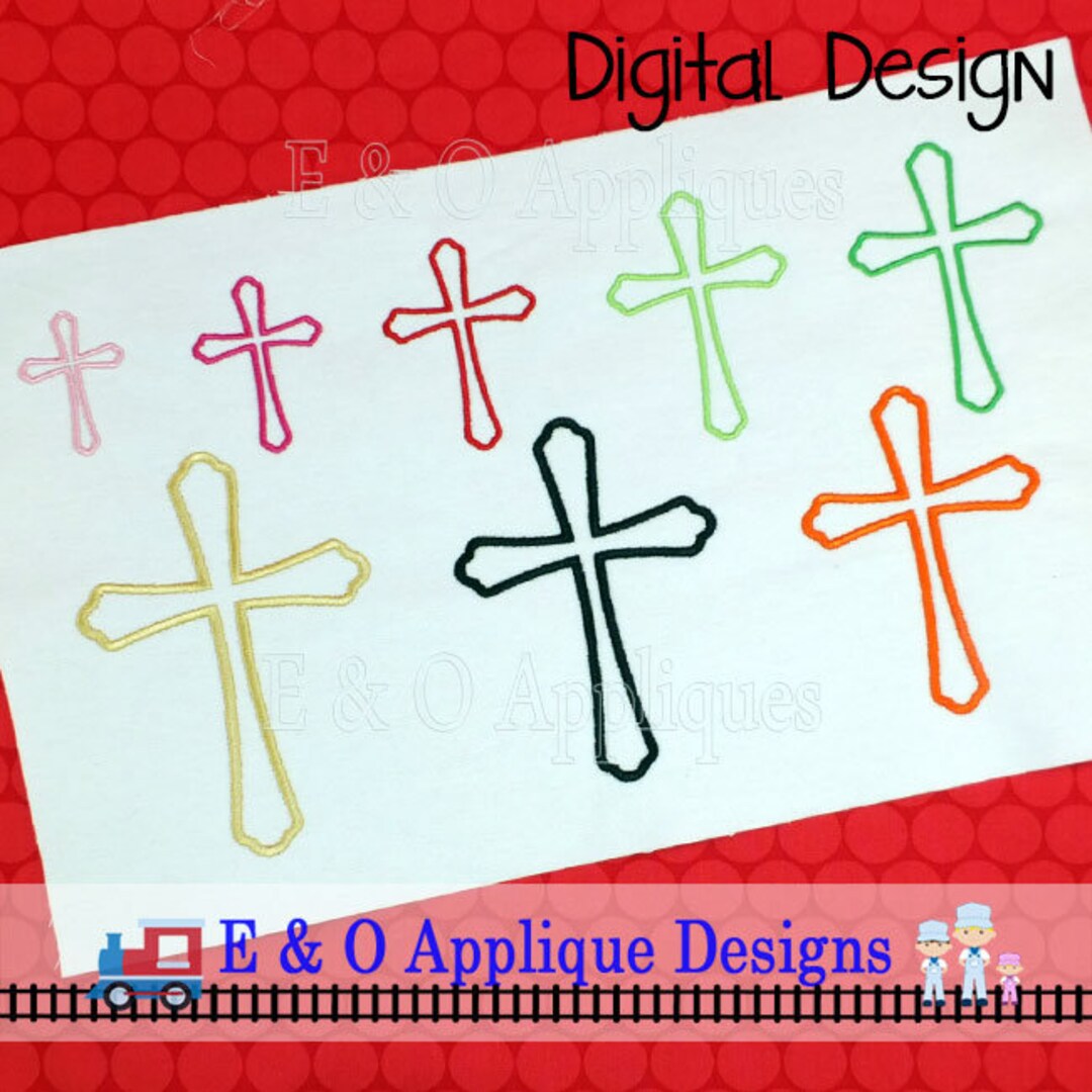 Cross Embroidery Design - Simple Cross Embroidery - Faith - Religious ...