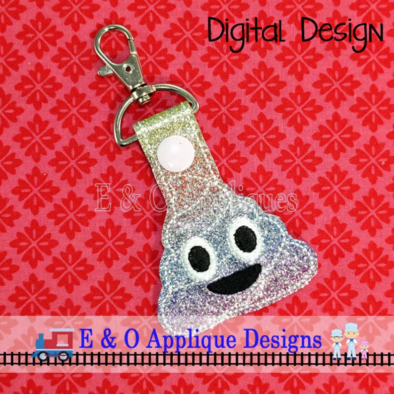 Emoji Embroidery Design Poop Snap Tab Embroidery Design | Etsy
