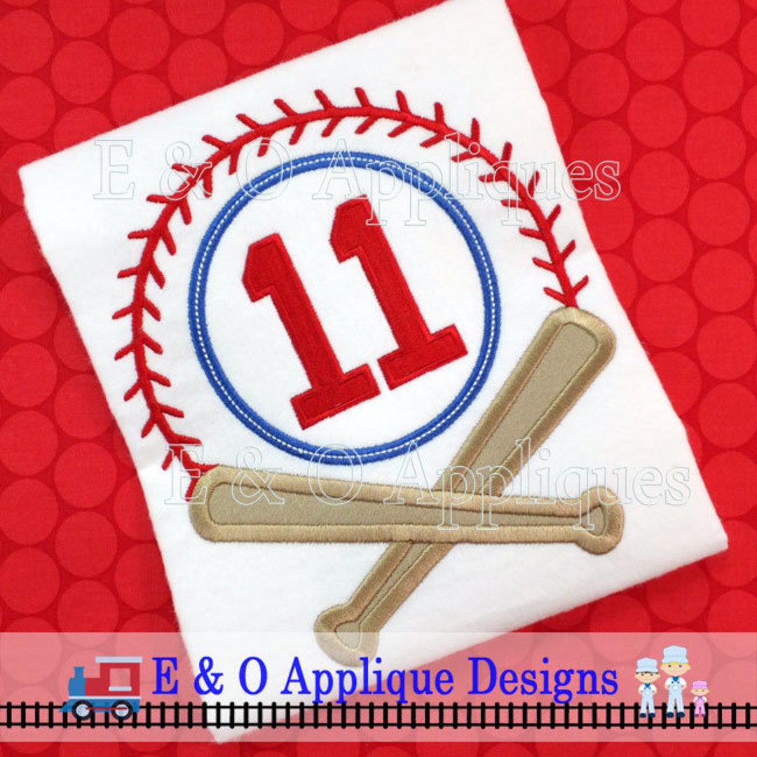 Baseball Monogram Applique Design - Baseball Applique Design - Baseball ...