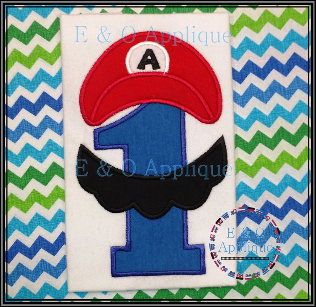 Mario Bros Inspired Birthday Design Number 1 - Etsy