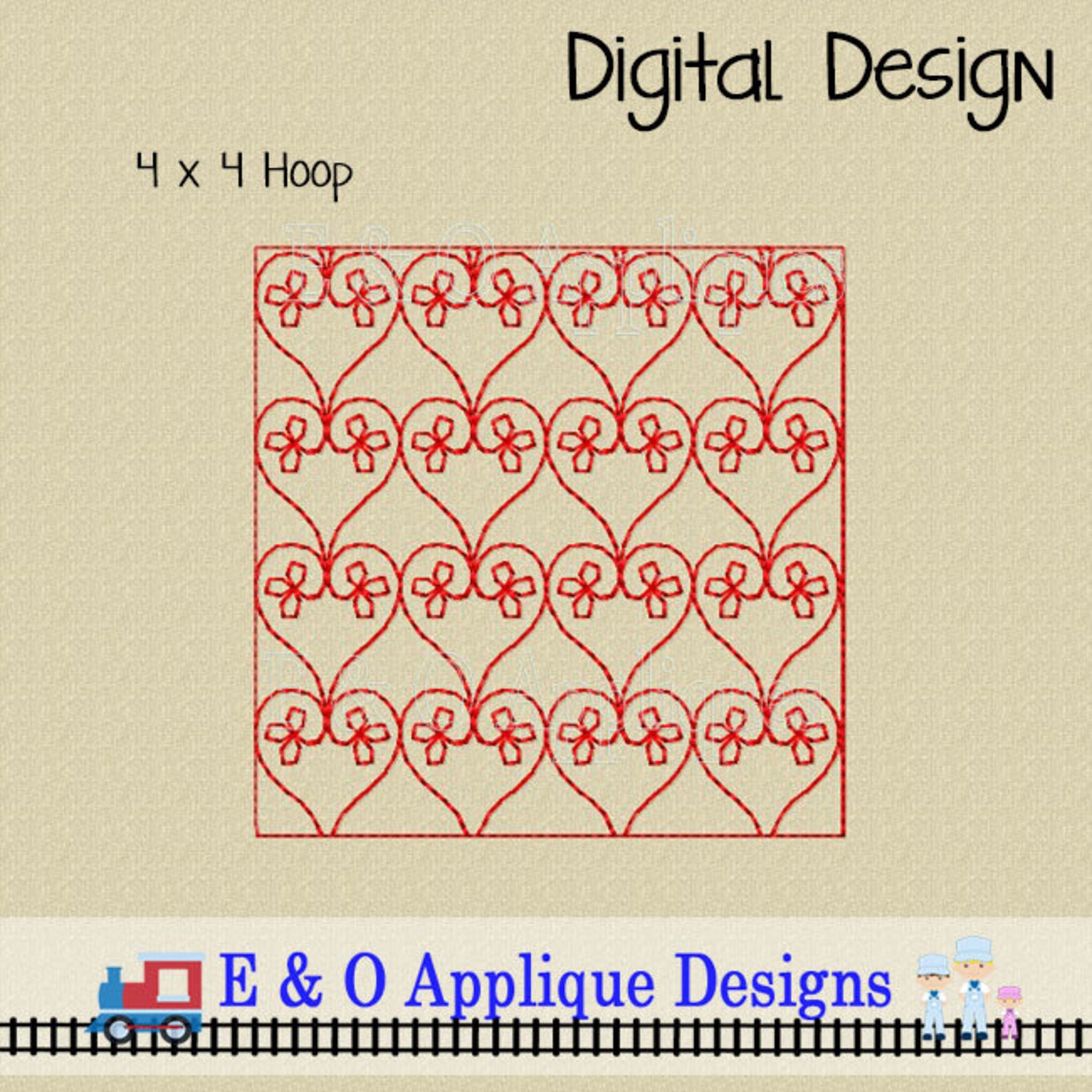 Heart Quilt Stippling Embroidery Design Quilt Stippling | Etsy