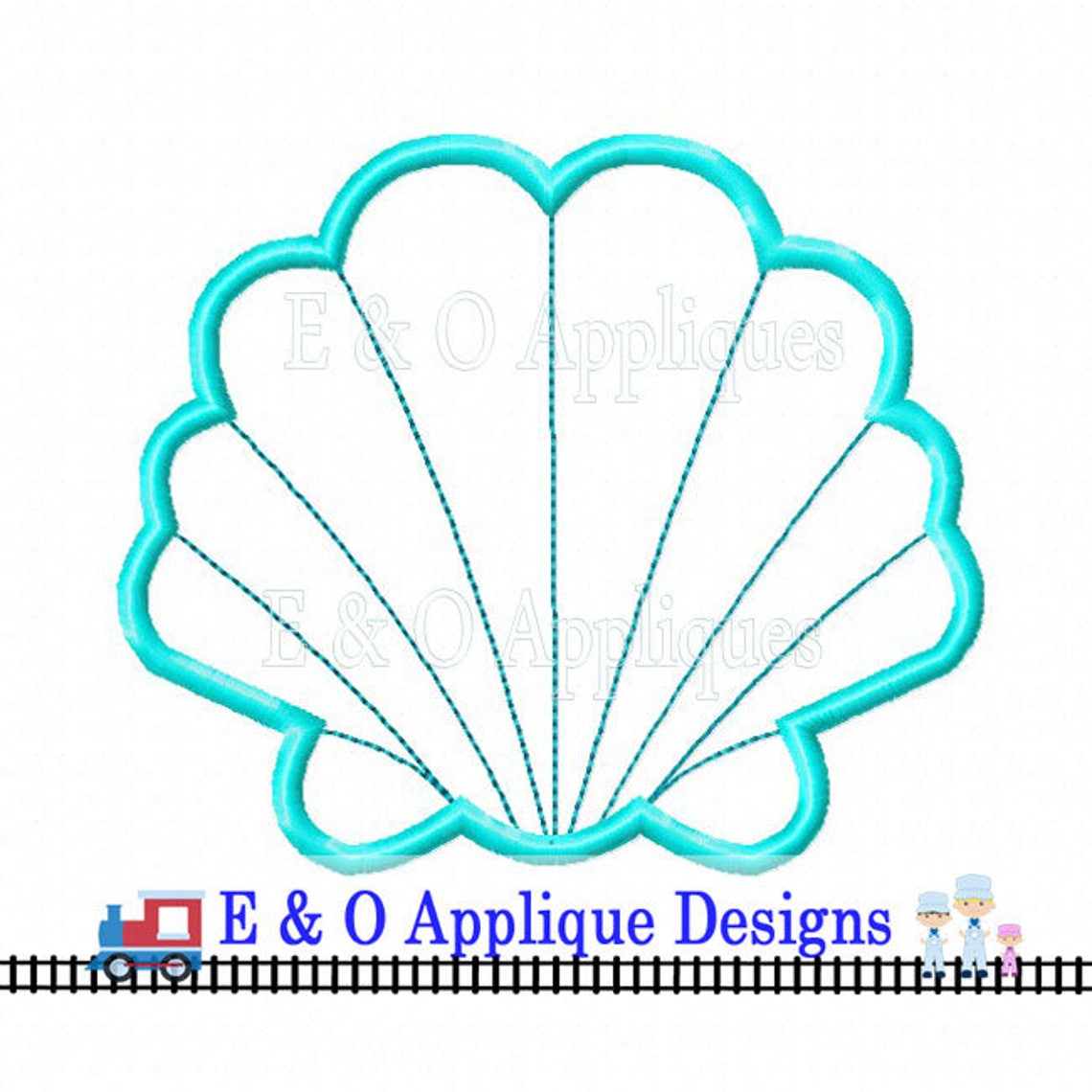 Seashell Applique Design Beach Applique Design Seashell - Etsy