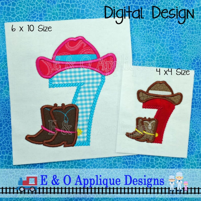 7 Cowboy Applique Design Cowgirl Applique Design Cowboy - Etsy