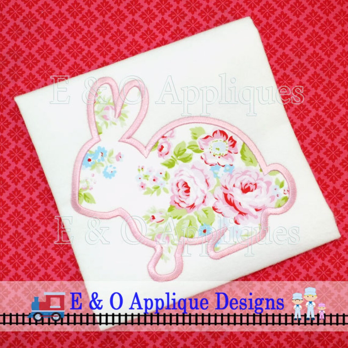 Bunny Applique Design Set Easter Applique Design Bunny - Etsy