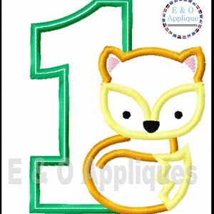 Fox Birthday Applique - Fox Birthday Embroidery - Woodland Creatures ...
