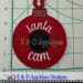 Santa Cam Ornament Embroidery Design, in the Hoop Embroidery Design ...