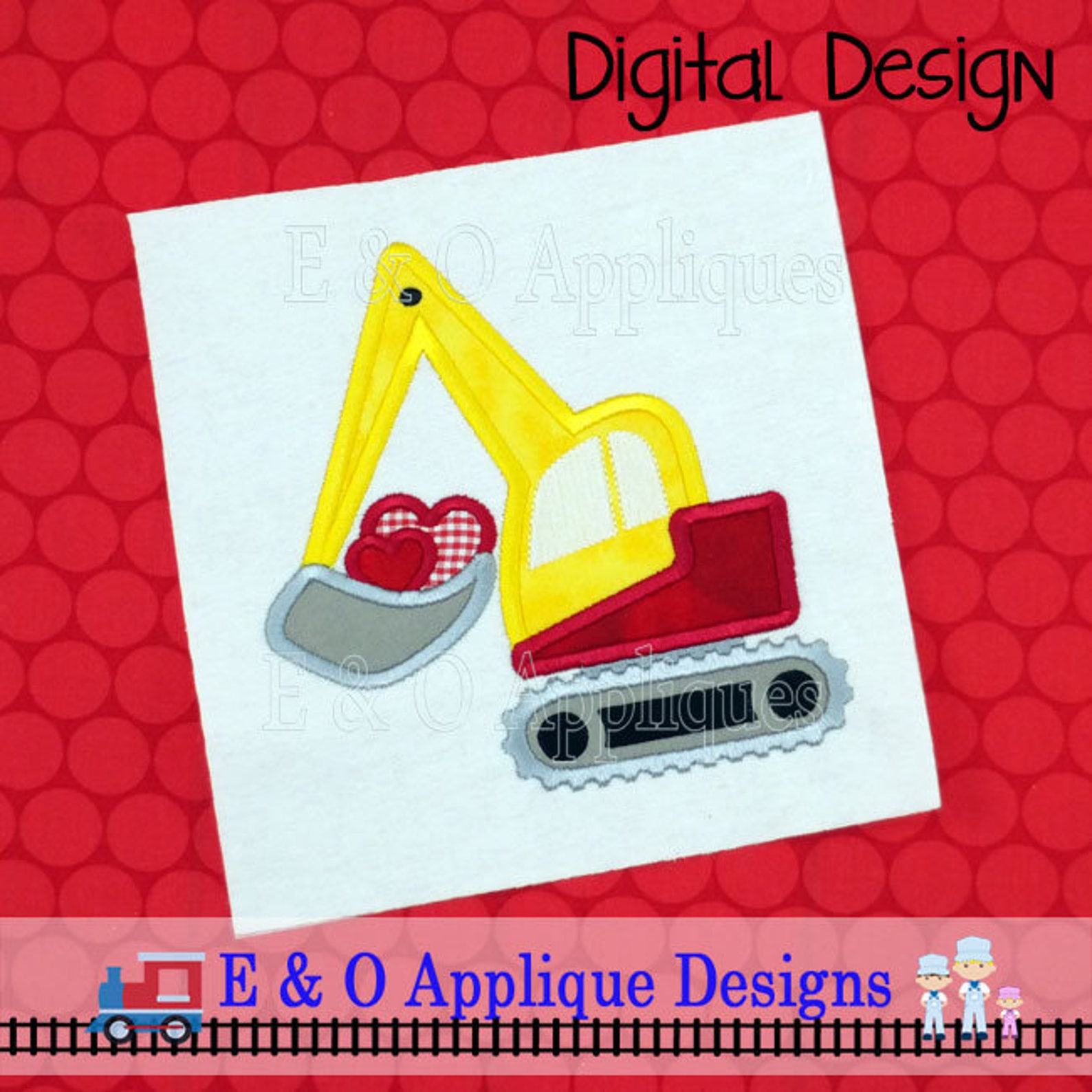 Valentine Embroidery Design Digger Embroidery Digger | Etsy