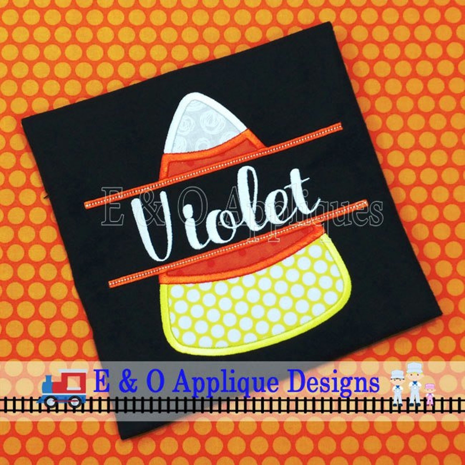 Candy Corn Digital Applique Design Candy Corn Embroidery - Etsy