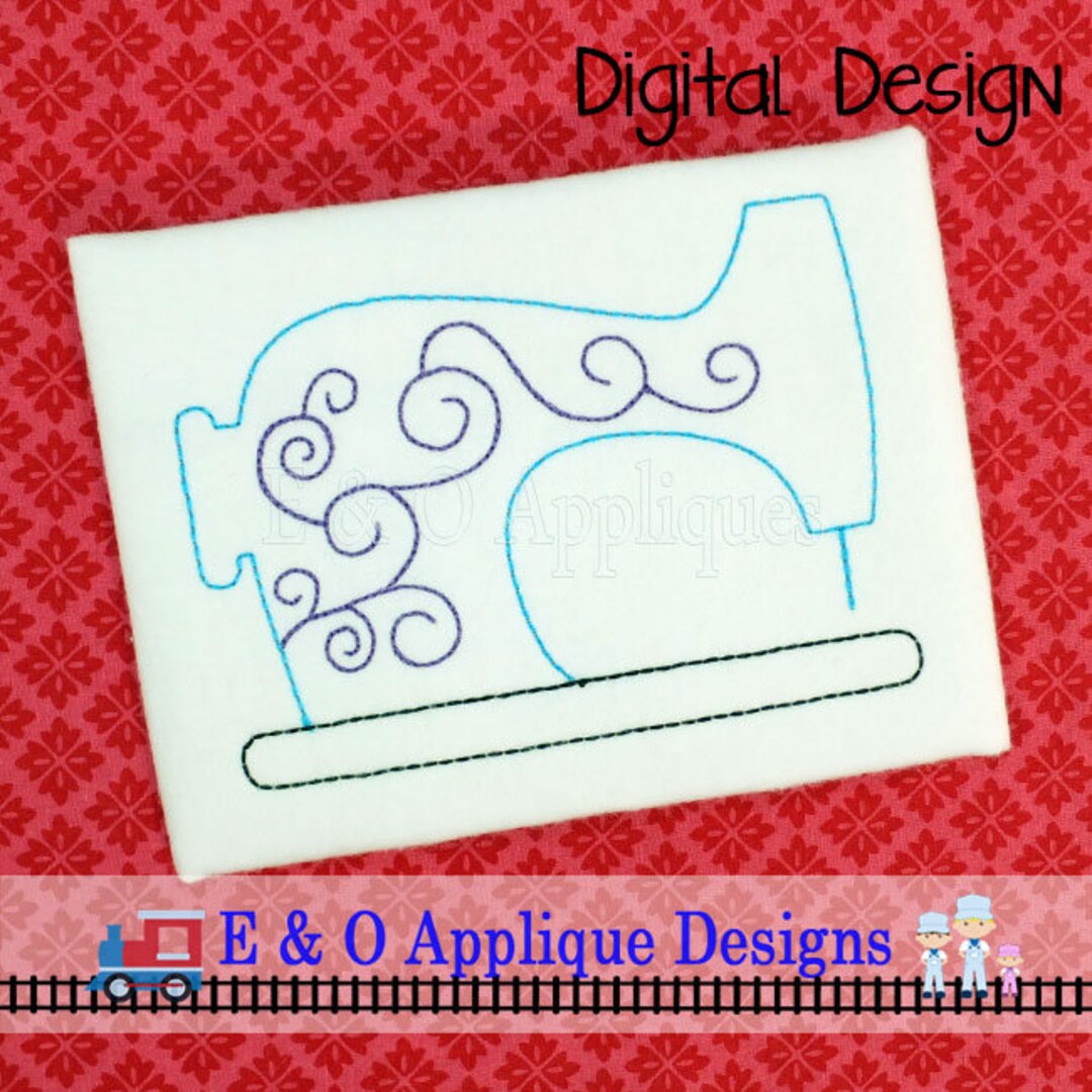 Sewing Machine Embroidery Design - Vintage Sewing Machine Embroidery ...