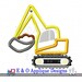 Digger Dirt Applique Design - Digger Applique Design - Construction ...