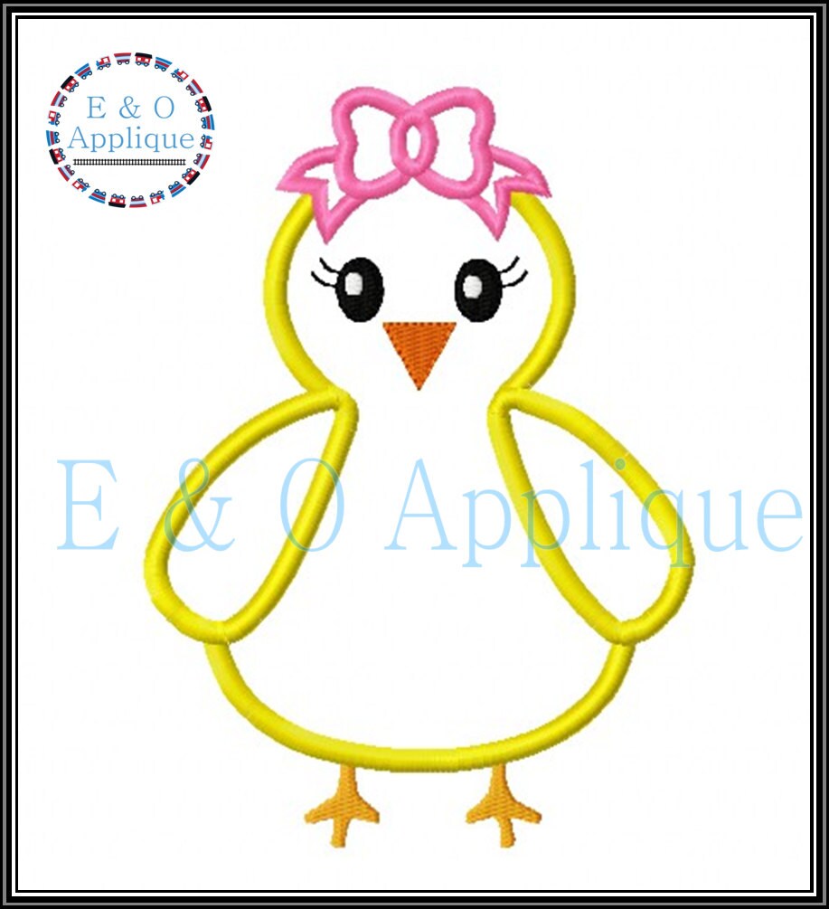 Chick Embroidery Design Easter Embroidery Design Easter | Etsy