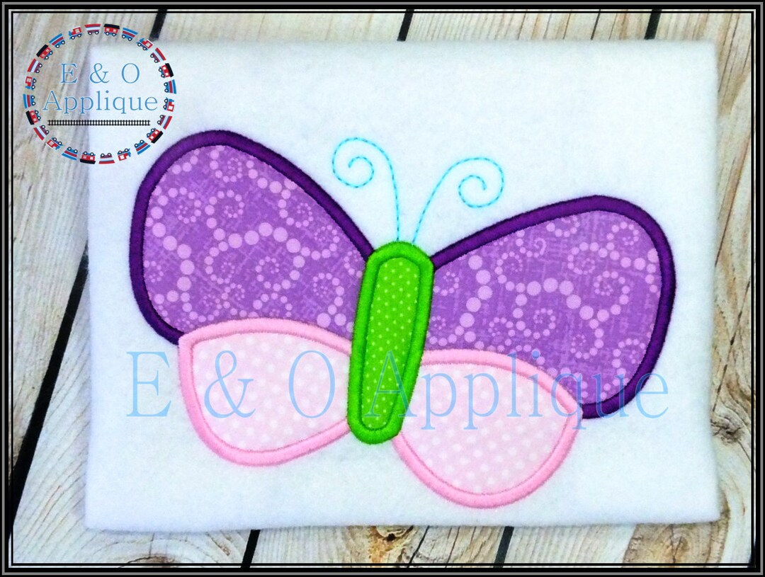 Butterfly Applique Design - Butterfly Embroidery Applique - Spring ...