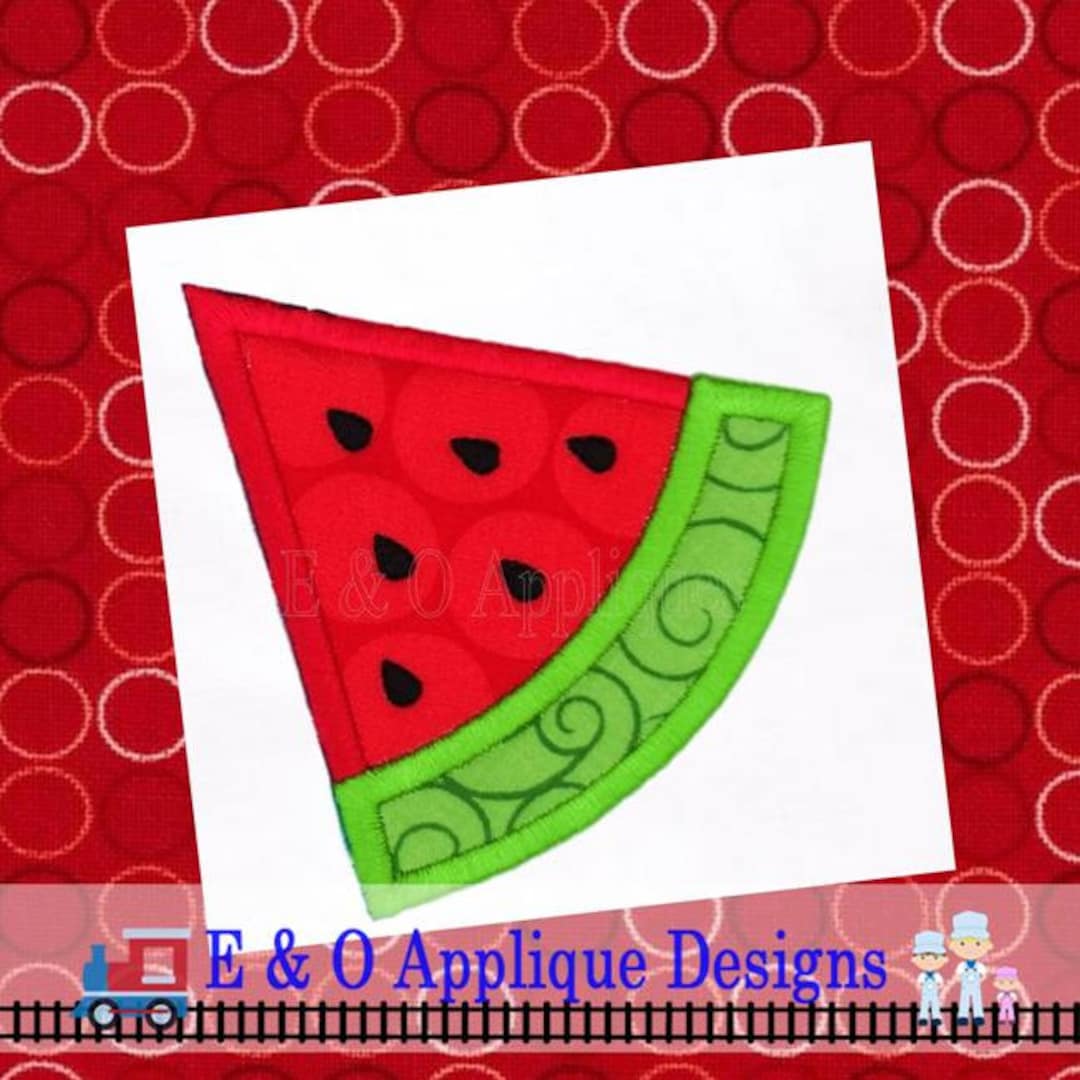 Watermelon Applique - Watermelon Digital Design - Summer Applique - 11 ...