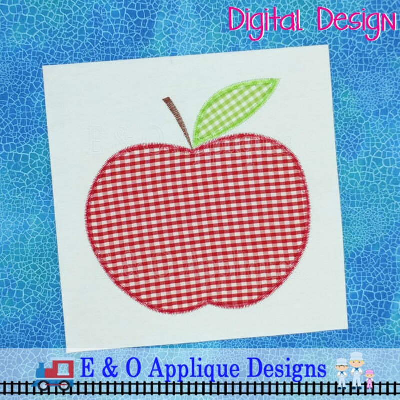 Apple Applique - Etsy