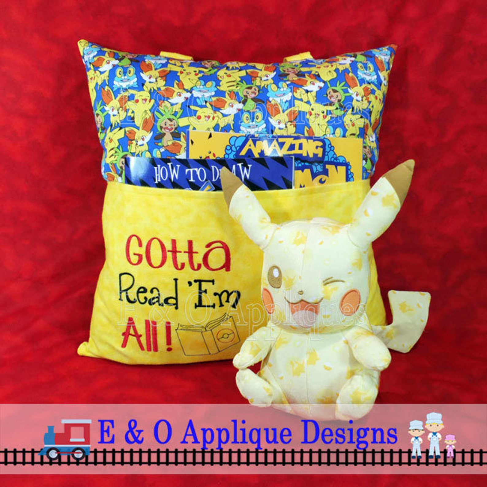 Reading Embroidery Design Book Pillow Embroidery Design - Etsy