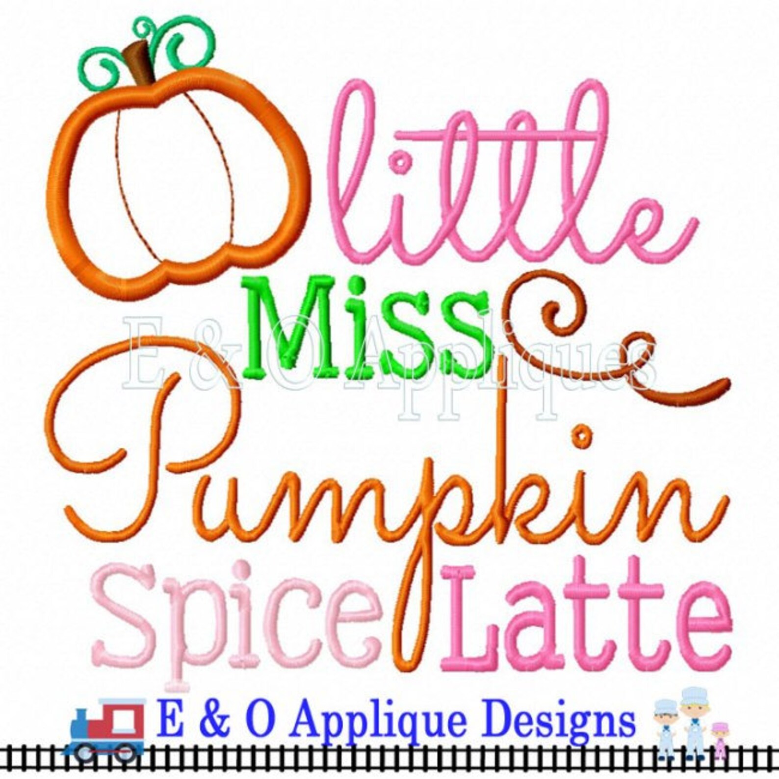 Little Miss Pumpkin Spice Latte Digital Embroidery Design - Etsy Little Miss Pumpkin Spice Latte Digital Embroidery Design - Etsy