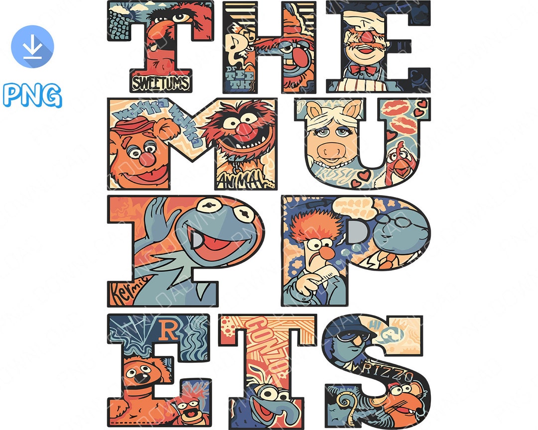 The Muppets Prints Stickers Dowload Png File - Etsy