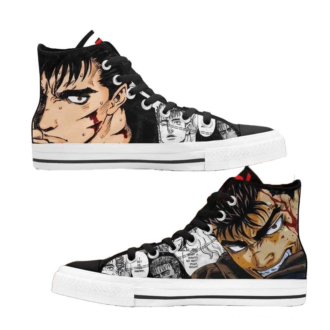 Guts High Top Shoes Custom Anime Sneakers Mix Manga - Etsy