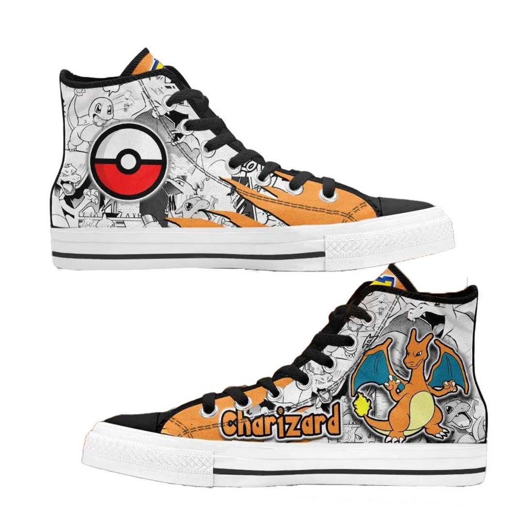 Charizard High Top Shoes Custom Anime Sneakers Mix Manga - Etsy